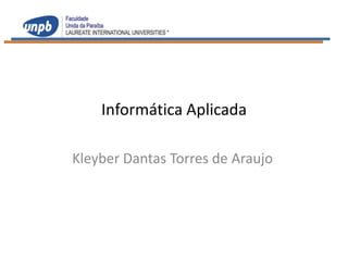 Aula 04 informática aplicada - comando básicos | PPTX