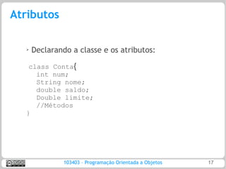 POO - Aula 04 - Introdução a classes e objetos