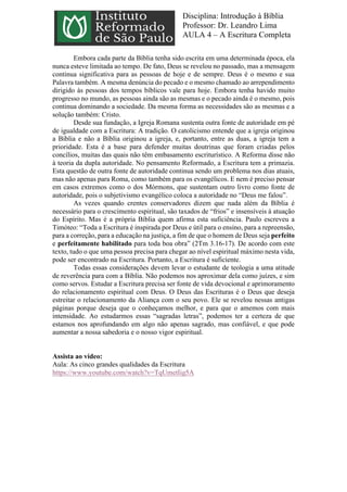 Aula 04 – a escritura completa | PDF