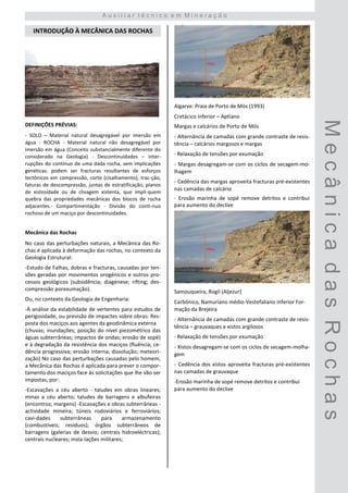 Aula 04 auxiliar de mineração (mecânica das rochas) | PDF
