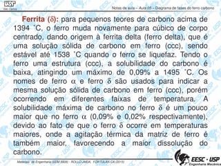 Aula05 diagrama de fases ferro carbono | PDF
