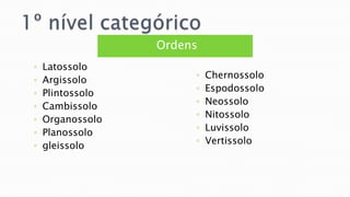 Aula 05 sistema brasileiro de classificação de solos | PPTX