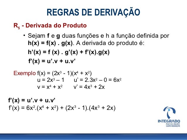 Aula 07 derivadas - regras de derivação - parte 1