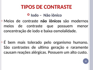 INTRDUÇÃO AOS MEIOS DE CONTRASTE NA RADIOLOGIA | PPTX
