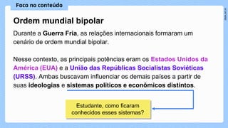 Aula 1 - Ordem Mundial Aula de Geografia | PPTX