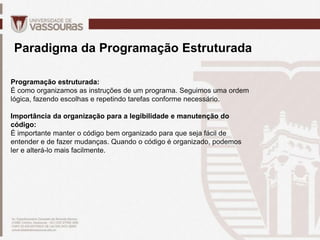 Aula 1 - Programação Estruturada primeira aula | PPTX