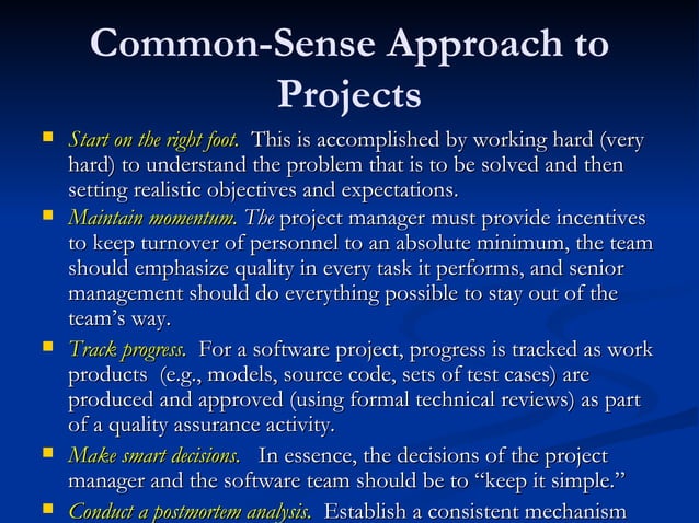Aula 1 - Project Management Concepts by Roger Pressman | PPT