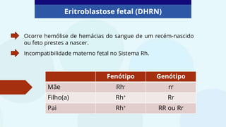 AULA 1 - SISTEMA SANGUINEO E FATOR RH.pptx