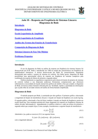 Aula10 diagramasde bode | PDF