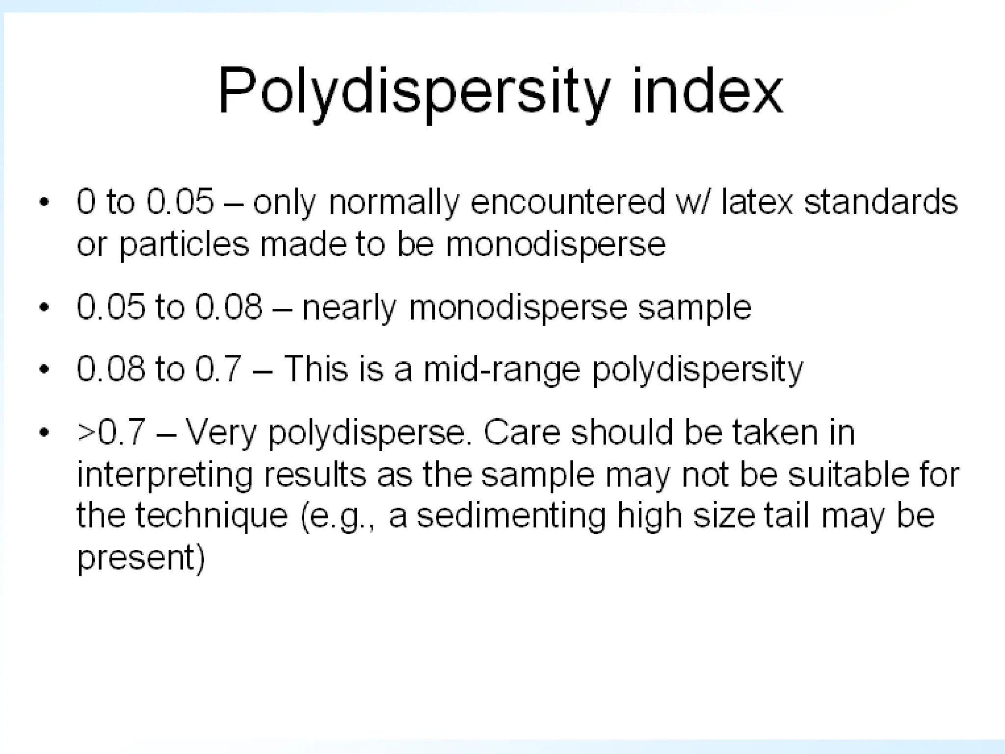 Particles size analysis and light scattering methods | PPT