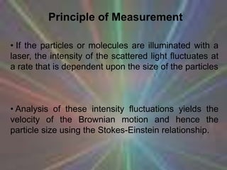 Particles size analysis and light scattering methods | PPT