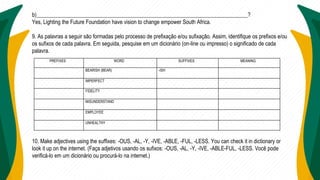 Aula 12 - 8º LI -Prefixes and Sufixes.pptx