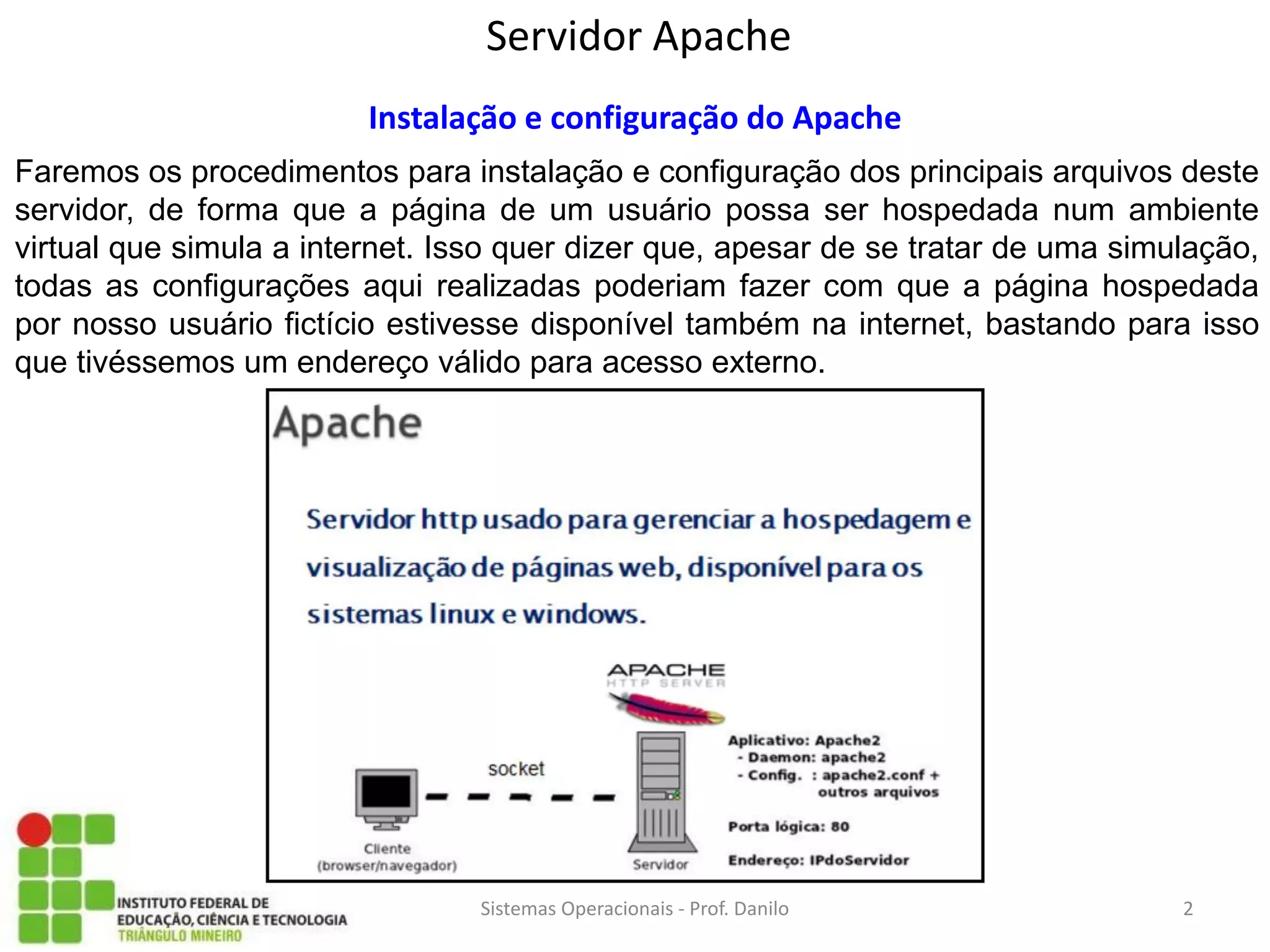 Instalação e configuração apache Ubuntu Server | PPT