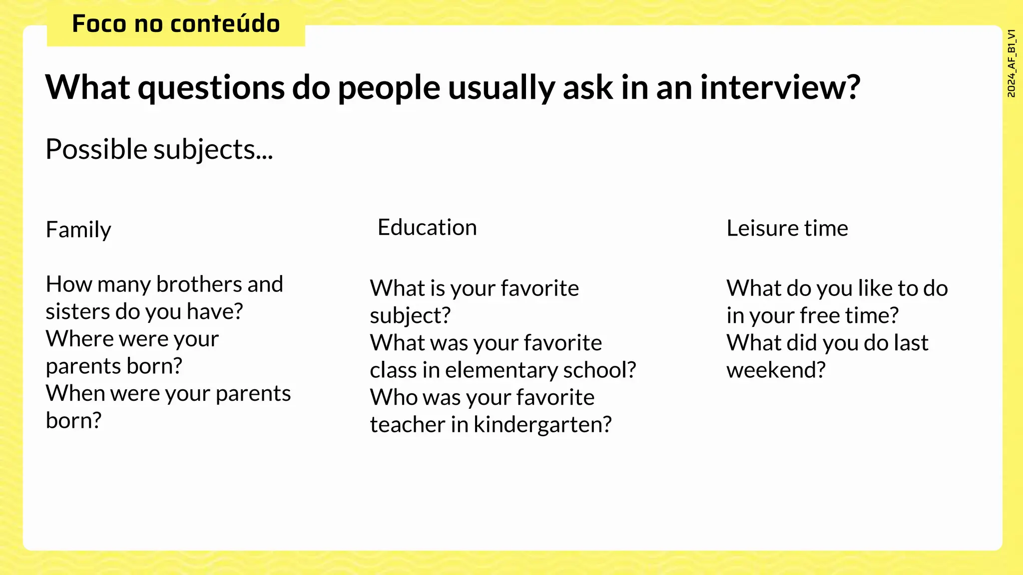 Aula 12 - Entrevista a classmate@@@@@@@@@@@@@ | PPT