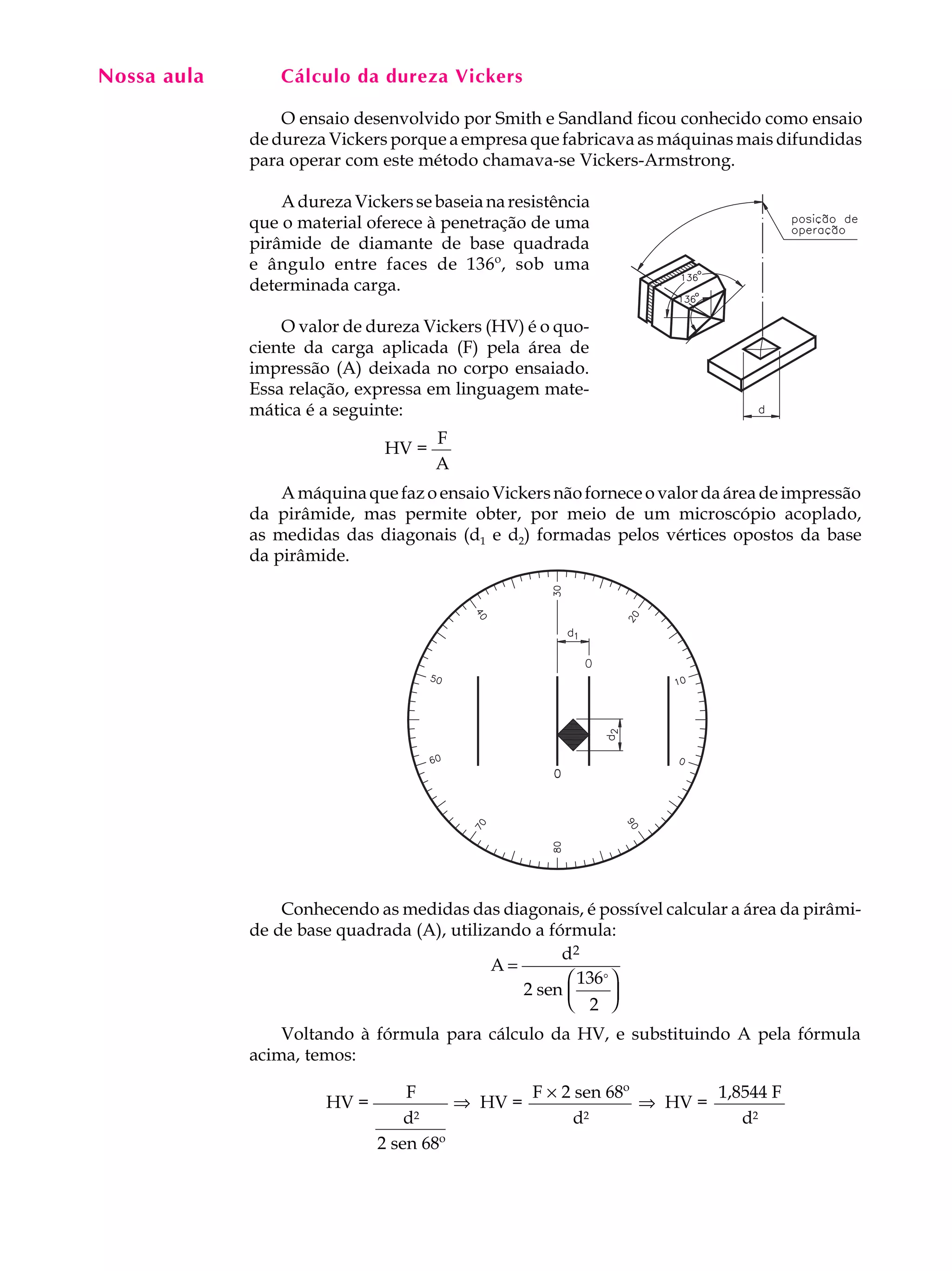 Aula 13 dureza de vickers | PDF