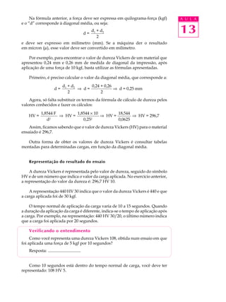 Aula 13 dureza de vickers | PDF
