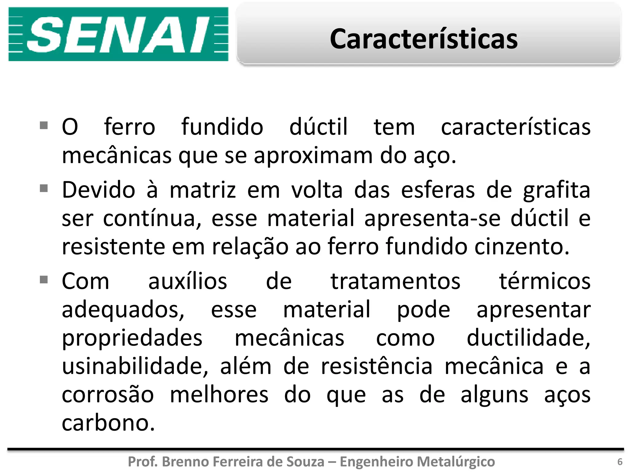 Aula 13 ferros fundidos nodulares | PDF | Chemistry | Science