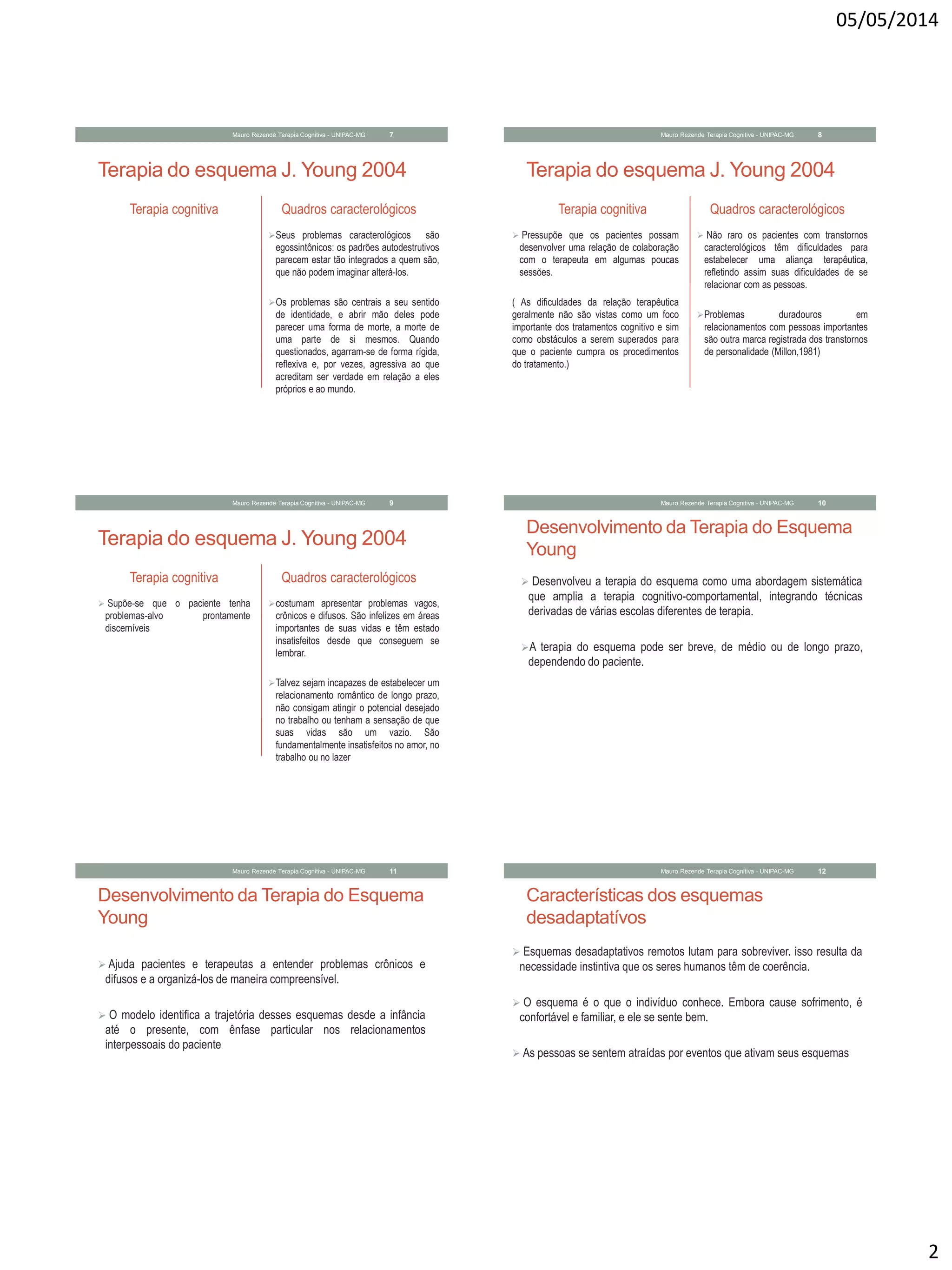 Aula 13 terapia do esquema | PDF