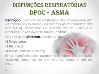 Aula 14 - Doenças Respiratórias - DPOC (Enfizema, Bronquite Crônica ...