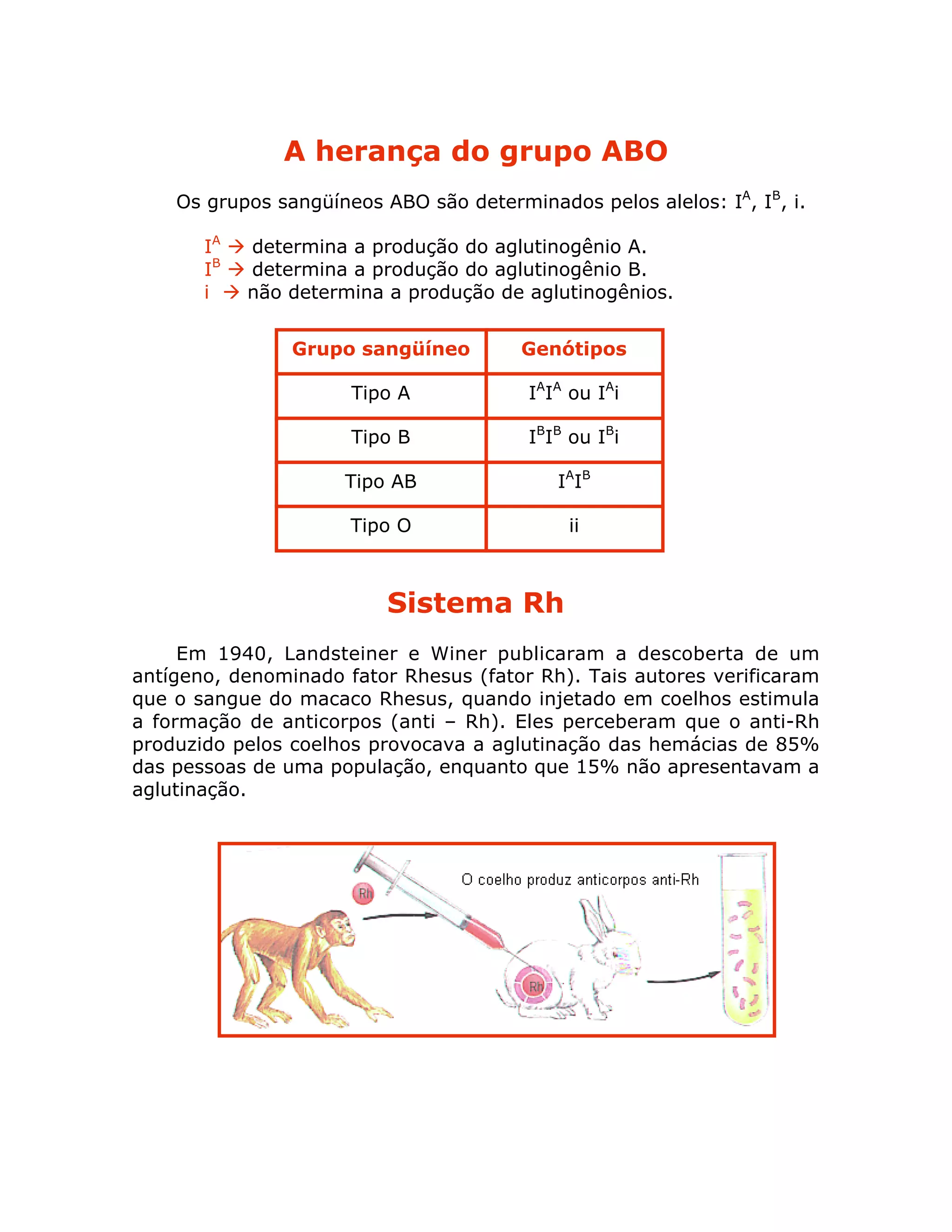 Aula 14 sistema abo | PDF