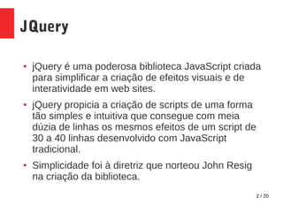Aula16 - Jquery | PPT