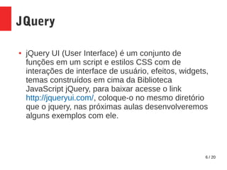 Aula16 - Jquery | PPT