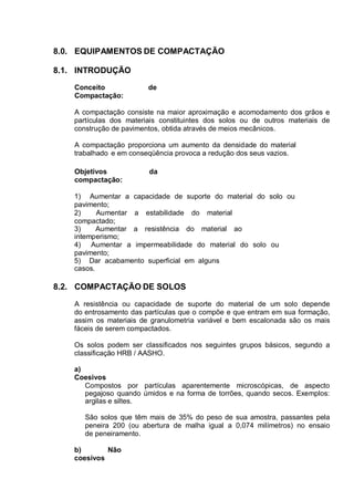 Aula 19 equipamentos para escavação e compactação e transporte vl | PDF