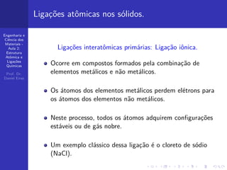 Estrutura Atômica e Ligações Químicas | PDF