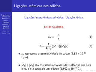 Estrutura Atômica e Ligações Químicas | PDF