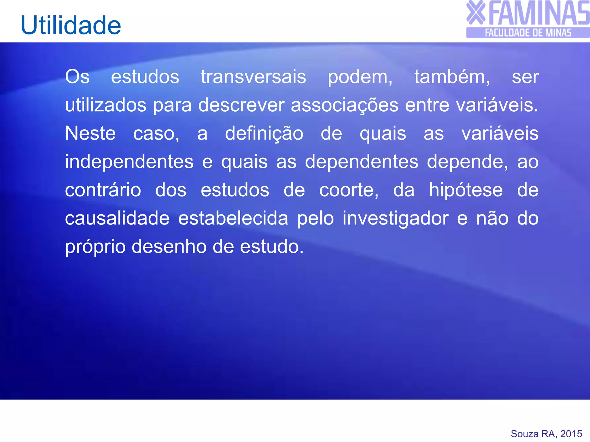 Aula 2 estudo transversal | PPTX