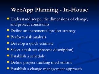 Aula 2 - Planning for Web Engineering by Roger Pressman | PPT