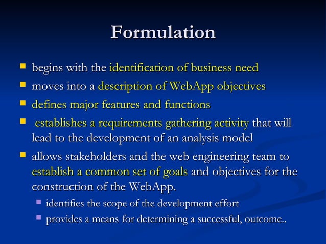 Aula 2 - Planning for Web Engineering by Roger Pressman | PPT