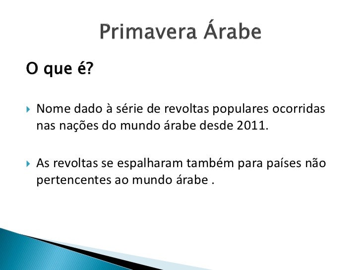 Aula 2 primavera árabe