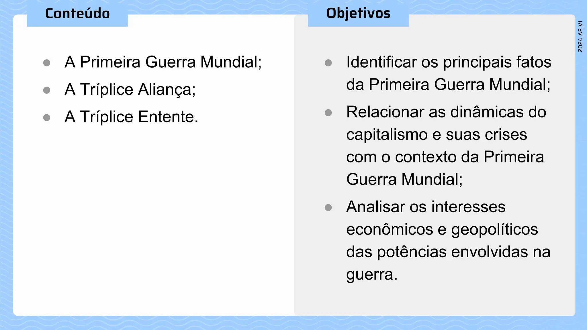 Aula 2 - Primeira Guerra Mundial. a Tríplice Entente.pdf