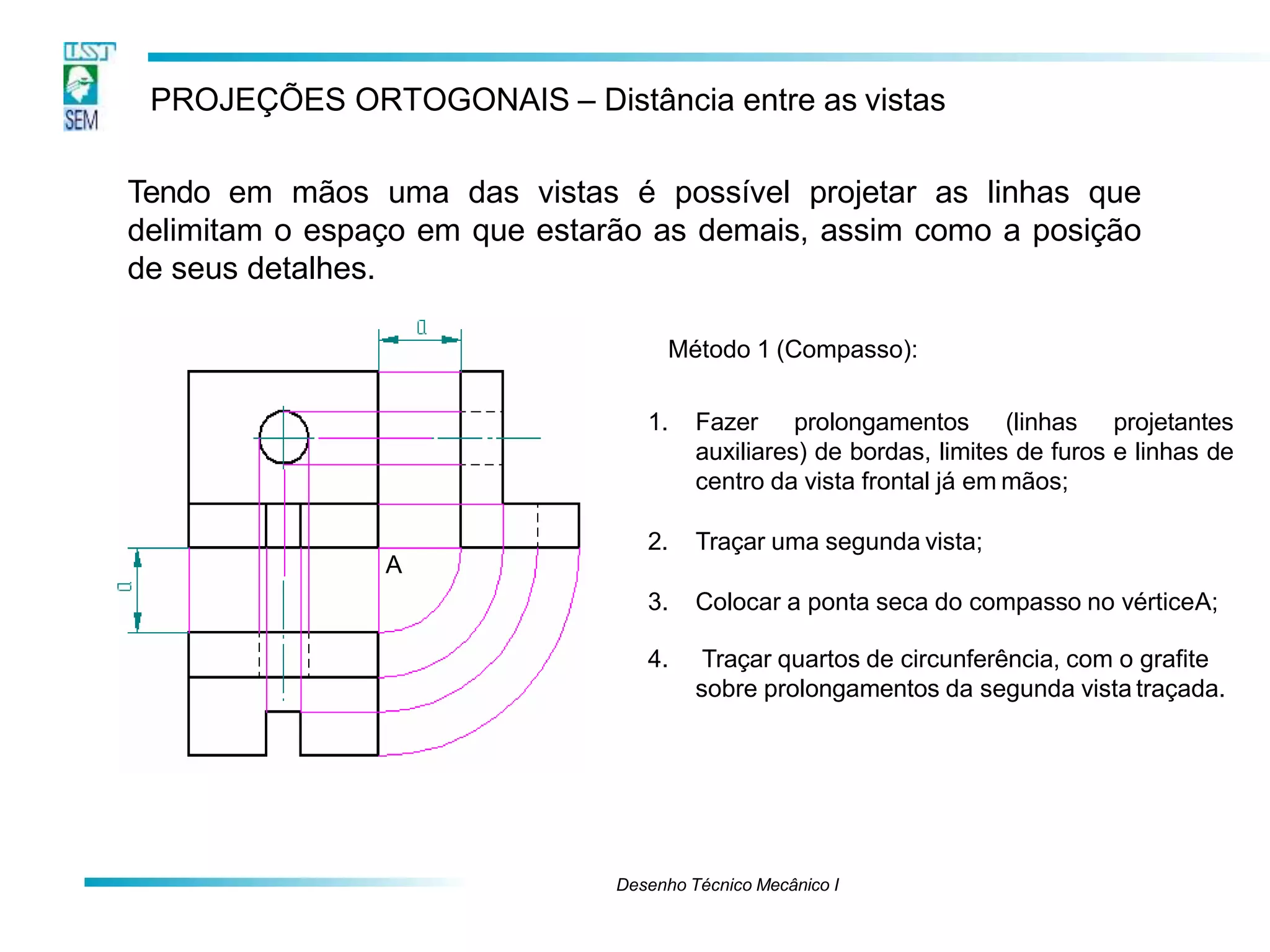 Aula 2 - Projeções, vistas, diedros (1).pptx | 3-D Graphics | Computer ...
