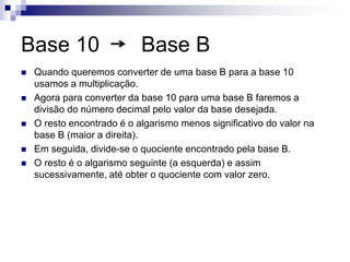 aula2 de sistemas de numeração para matemática | PPT