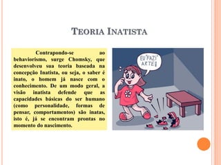 As teorias linguísticas e de aprendizagem | PPT