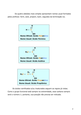 Química Orgânica - Funções Orgânicas Oxigenadas e Nitrogenadas | PDF