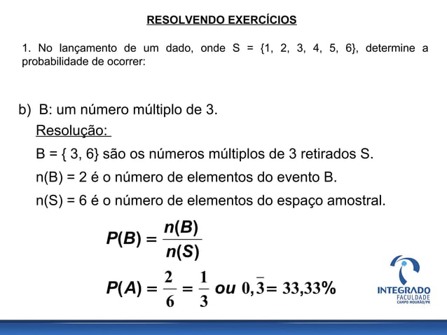 Aula 22 probabilidade - parte 1