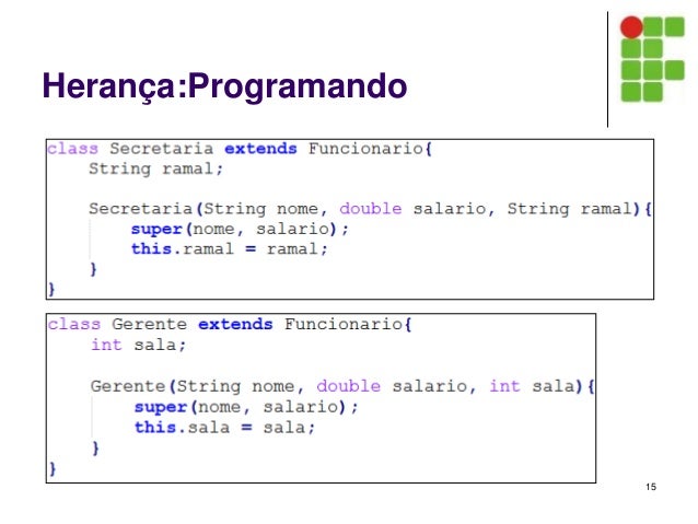 HERANÇA - Programação Orientada a Objetos JAVA