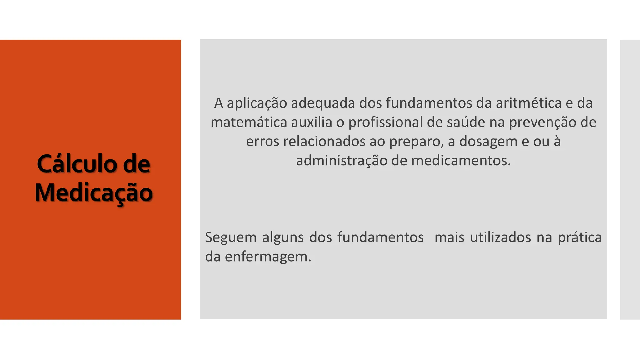 Aula 3 - Cálculo de Medicação (Juliano montar).pptx | Pharmaceutical ...
