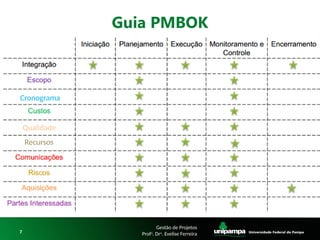 Aula 3 - Introdução ao Guia PMBOK de Gestão de Projetos | PPTX