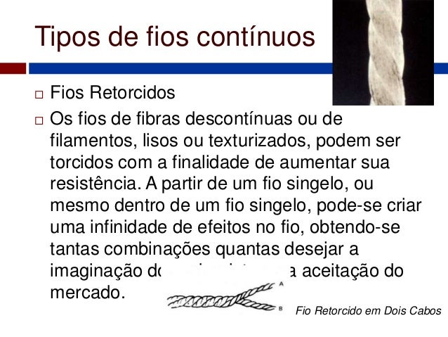 Aula teórica fiação e Titulação