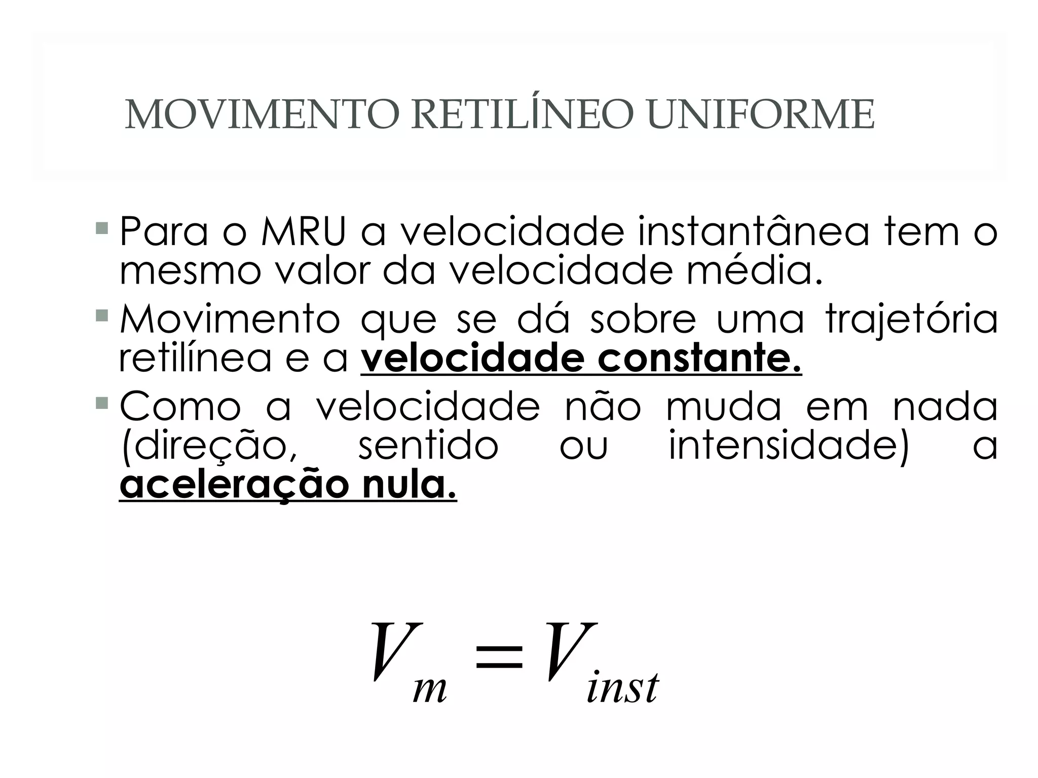 Aula 3 movimento retilíneo uniforme | PPT