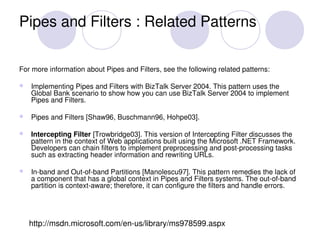 Arquiteturas usando Pipes and Filters | PDF