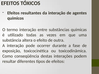 AULA 4 - TOXICOLOGIA_intoxicação e efeitos tóxicos.pptx