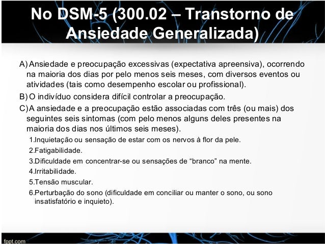 Transtornos de ansiedade