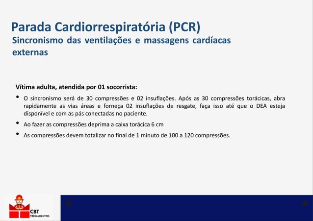 5- Parada cardiorrespiratória (PCR), Suporte básico de vida (DEA) | PDF