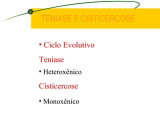 Aula 6 Teniase E Cisticercose | PPT