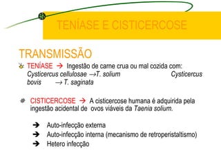 Aula 6 Teniase E Cisticercose | PPT